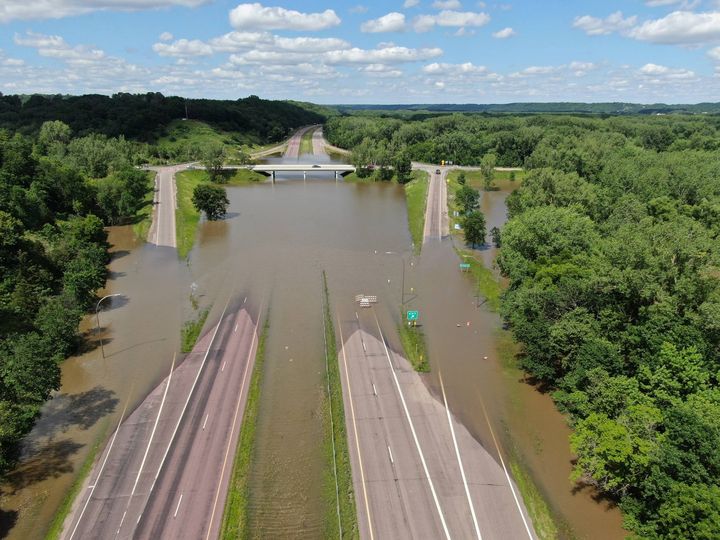 Highway 169 south of Lesueur photo today from the MN Department of ...