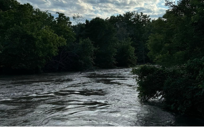 RAPIDAN DAM HOUSE FALLS INTO BLUE EARTH RIVER - Ingstad Media