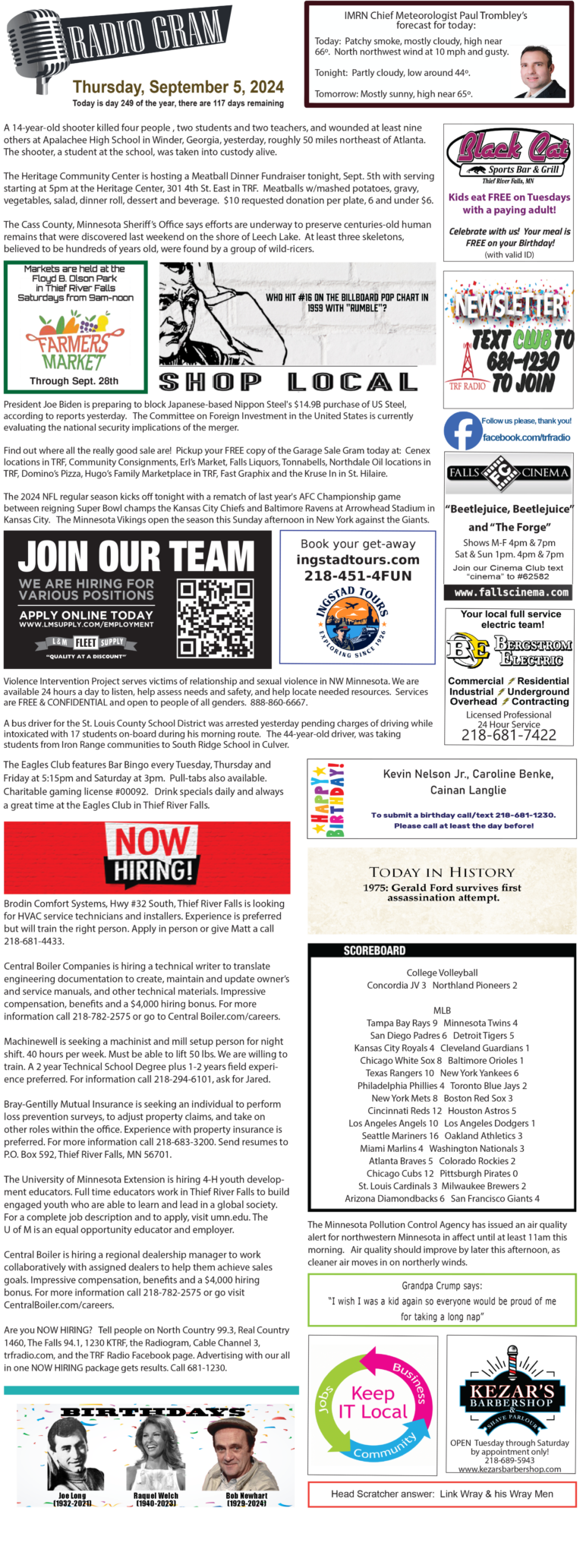 September 5 Radiogram - Ingstad Media