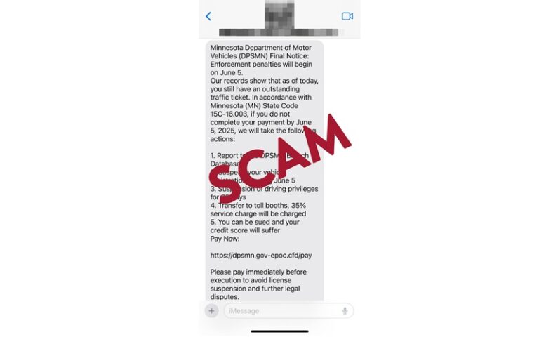 DPS Warns About DMV Text Scam - Ingstad Media