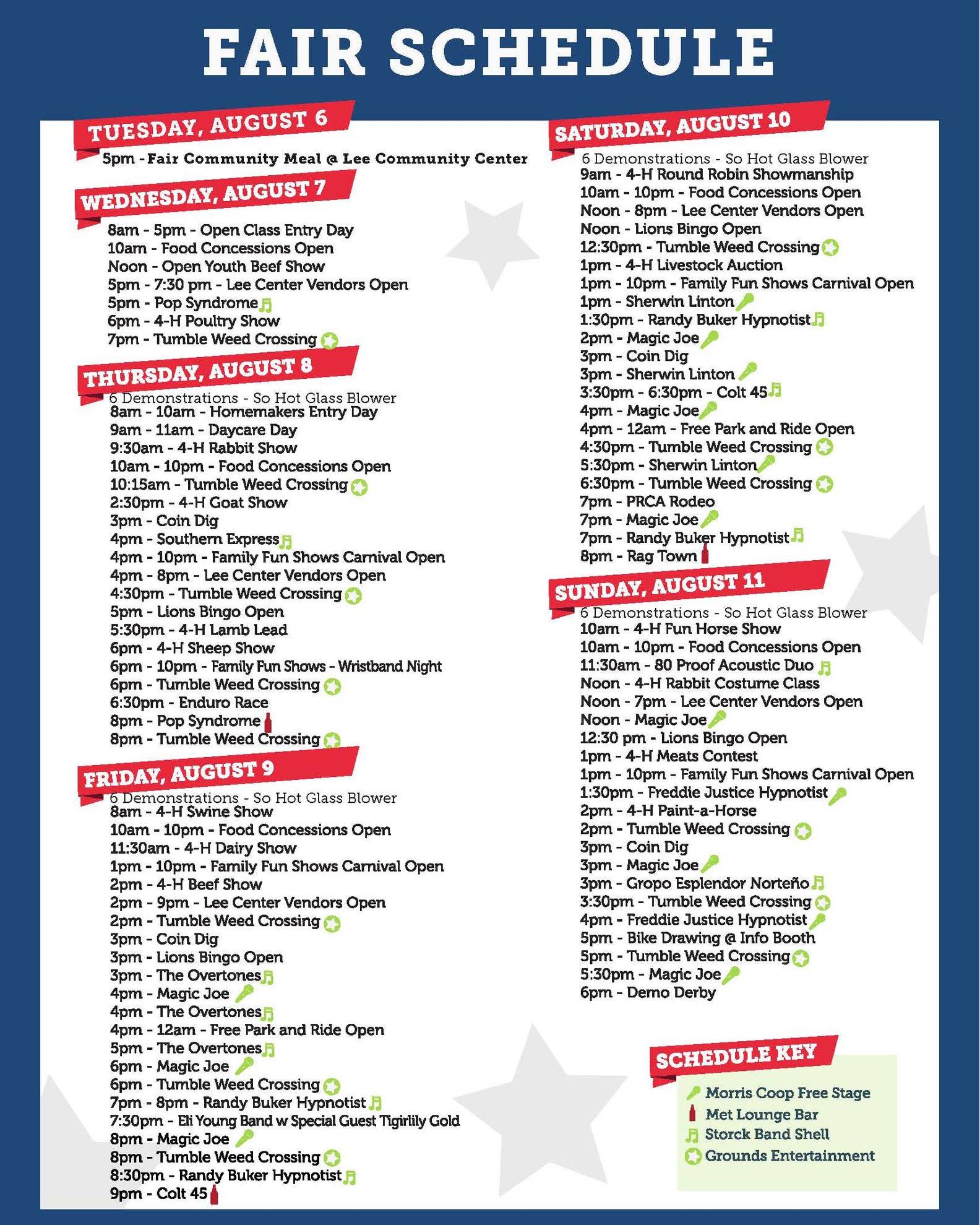 Stevens County Fair List of Events - Ingstad Media